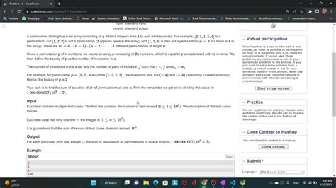 Codeforces Round 845 Div 2 And Byterace 2023 B Emordnilap Arabic
