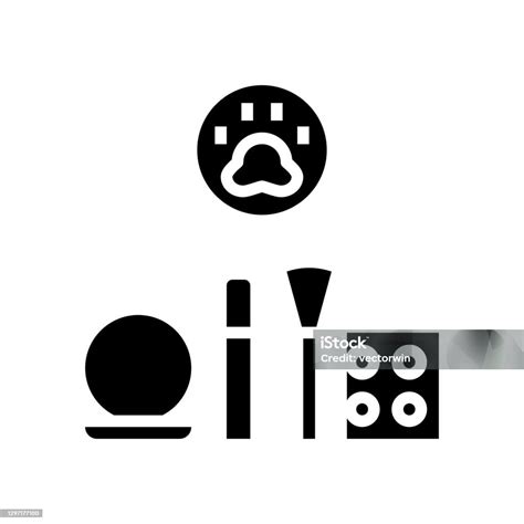 ilustración de prueba de cosméticos en la ilustración vectorial icono