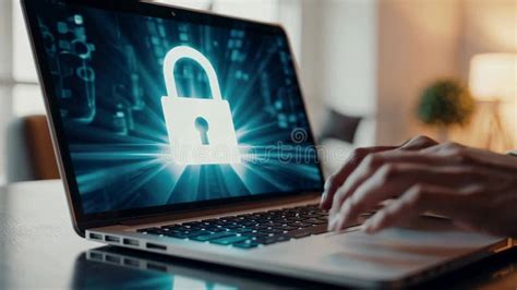 Programmer Typing On Laptop Keyboard Installing Security Software Stock Video Video Of Coding