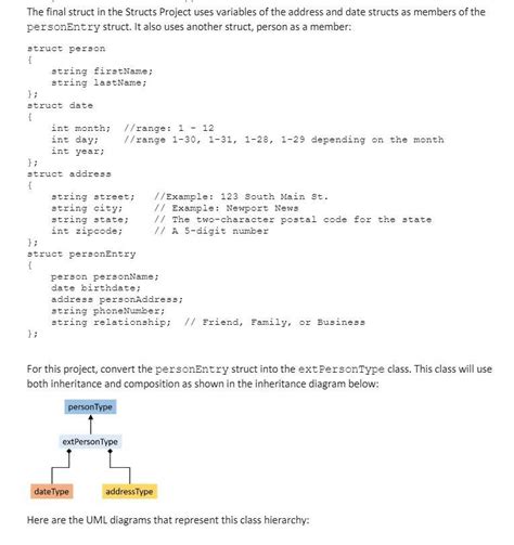 Solved The Final Struct In The Structs Project Uses Chegg Com