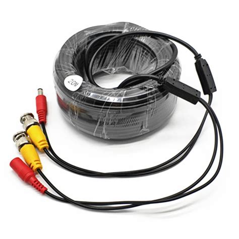 สายสำเร็จรูปสำหรับกล้องวงจรปิด ความยาว 20 เมตรเต็ม Cctv พร้อมหัว Dc 12 V และ Bnc Shopee Thailand