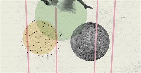 잠자는 소녀 한 명이 꿈이나 발명 된 세계에서 거짓말을하고 날아 오릅니다 현대 미술 콜라주 영감 아이디어 열망 및 환상