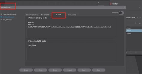 how to modify the setting of g code in slicer creality blog