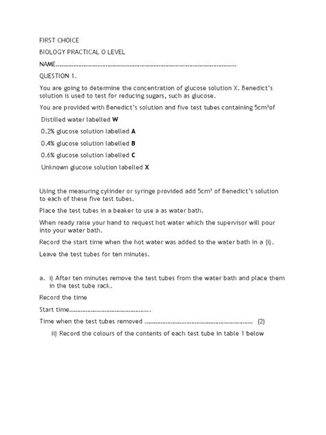 Bio Prac Pdf Chemical Substances Physical Sciences