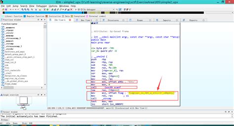 Xctf Reverse Exercisearea 005 Writeup加壳的二进制文件 Csdn博客