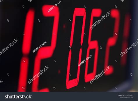 Red Digital Timer Numbers Counting Stock Photo 1140039041 Shutterstock
