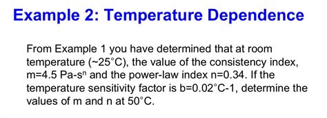 Solved Example Temperature Dependence From Example You Chegg Com