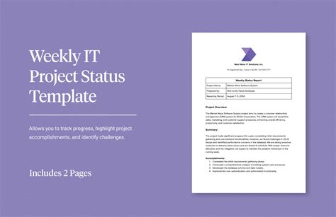 One Page Project Status Report Template In Excel Google Sheets Download Template Net