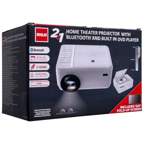 Morningsave Rca Bluetooth Projector And Dvd Player Set With Screen