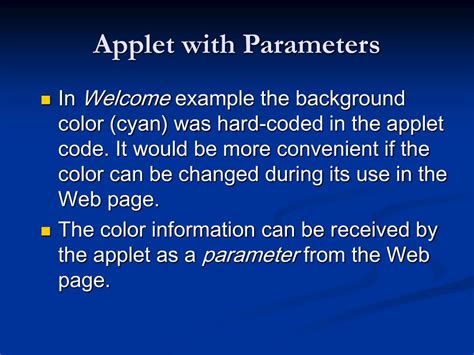 Ppt Applets Powerpoint Presentation Free Download Id1399055