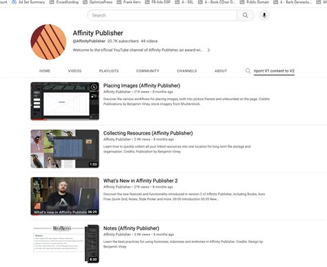 Official Affinity Publisher V2 Tutorials Tutorials Staff And