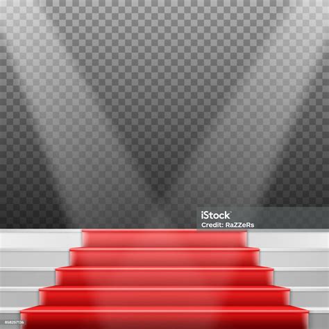 벡터 계단 템플릿입니다 레드 카펫과 밝은 빛과 3d 현실적인 벡터 우승자 단계 계단 0명에 대한 스톡 벡터 아트 및 기타 이미지 0명 경쟁 공란 Istock