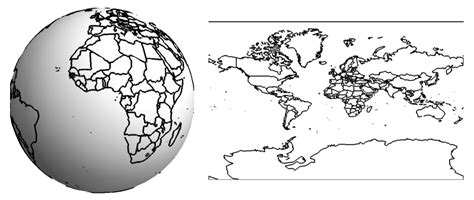 Map Projections Mapping Around