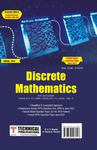 Discrete Mathematics For SPPU Course SE III Comp AI DS Buy Discrete