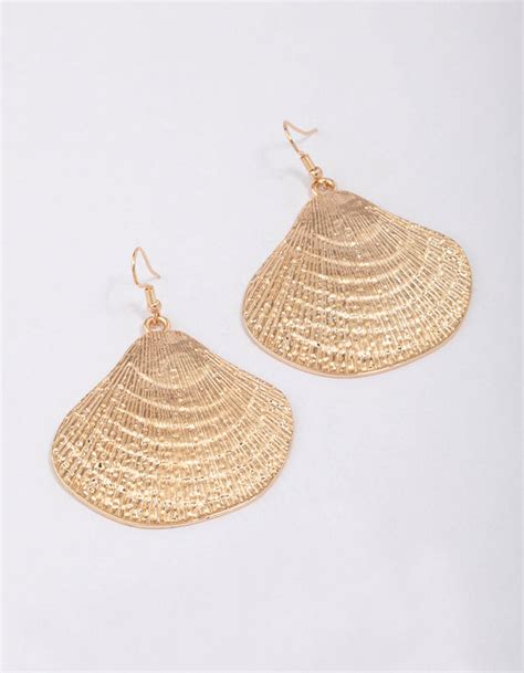 Gold Multi Shell Drop Earrings Lovisa Gold Multi Shell Drop Earrings Lovisa