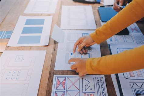ux ui and programming development technology stock image image of
