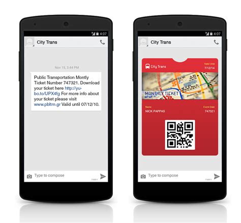Simple Mobile Ticket Characteristics Indicative Examples