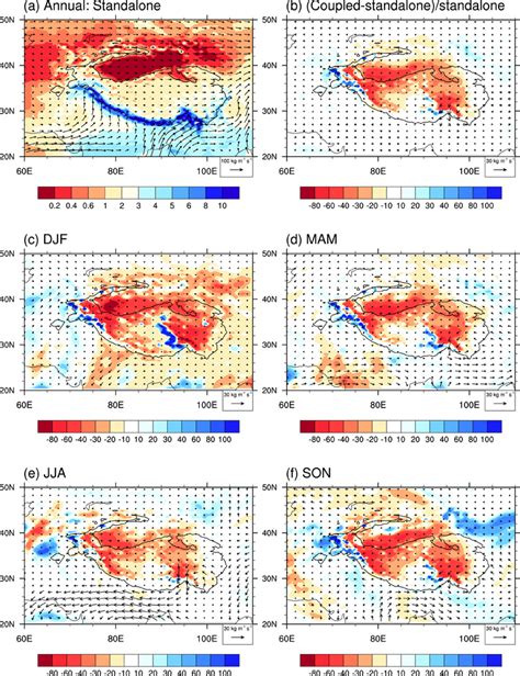Annual Mean Precipitation Color In The Standalone Simulation In A