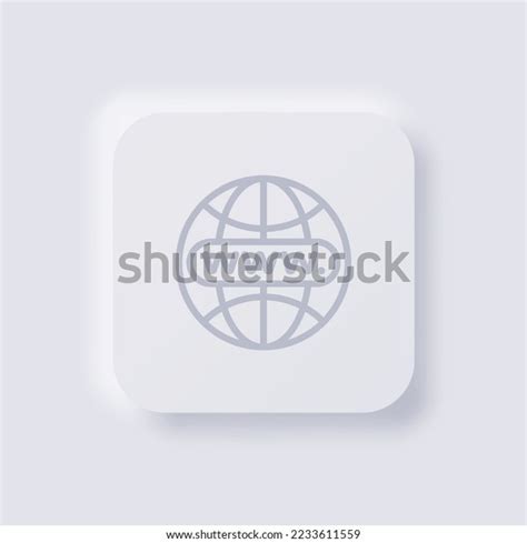 Website Icon White Neumorphism Soft Ui Stock Vector Royalty Free 2233611559 Shutterstock