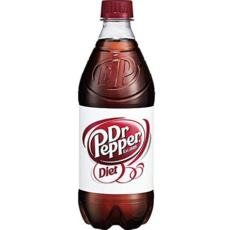 Diet Doctor Pepper 20oz Soda Bottles Pack Of 10 Total Of 200 Fl Oz