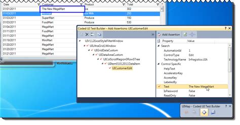 コード化された Ui テストの拡張子の使用 Infragistics Windows Forms™ ヘルプ