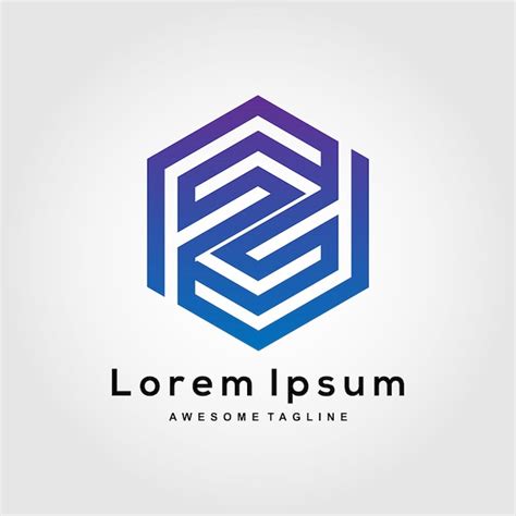 Premium Vector Ff Letter Polygon Shape Logo Design