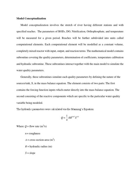 model conceptualization n roughness pdf