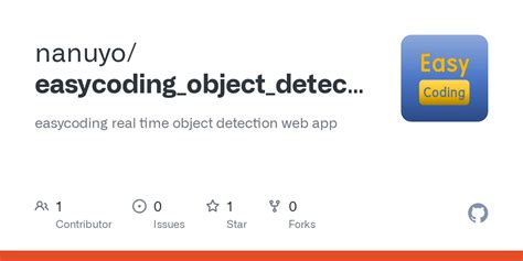 GitHub Nanuyo Easycoding Object Detection Easycoding Real Time Object Detection Web App
