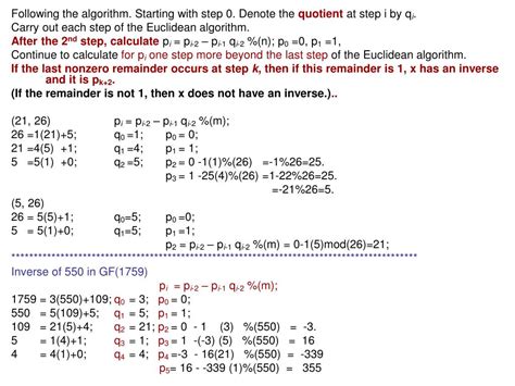 Ppt Cryptography And Network Security Finite Fields Powerpoint