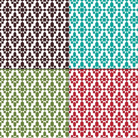 Seamless Moroccan Geometric Patterns 518186 Vector Art At Vecteezy