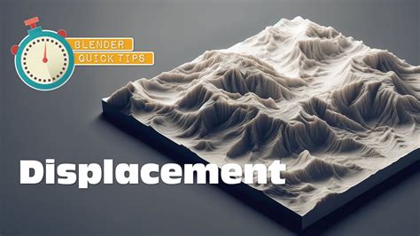 the displacement in blender material vs modifier youtube