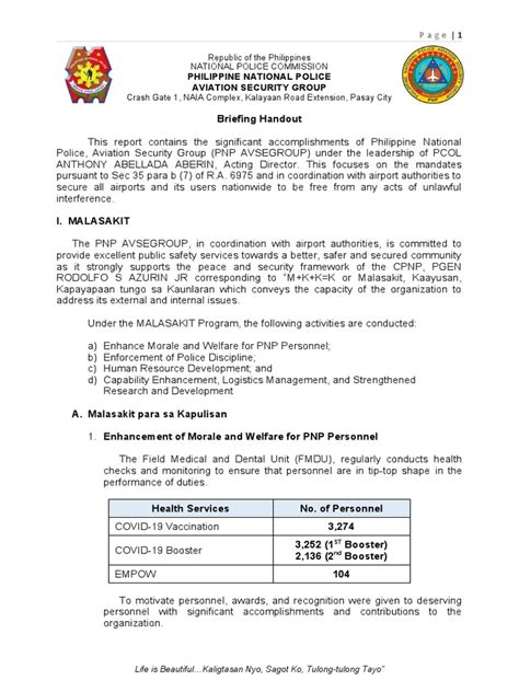 Edited 12 12 22 Handout Pnp Command Conf Download Free Pdf Emergency Management Airport
