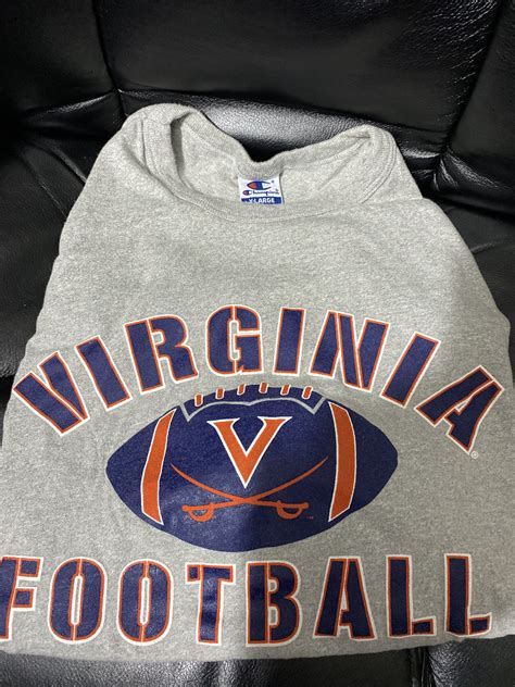 Virginia Uva Team Football Shirt By Champion Xl Sidelineswap