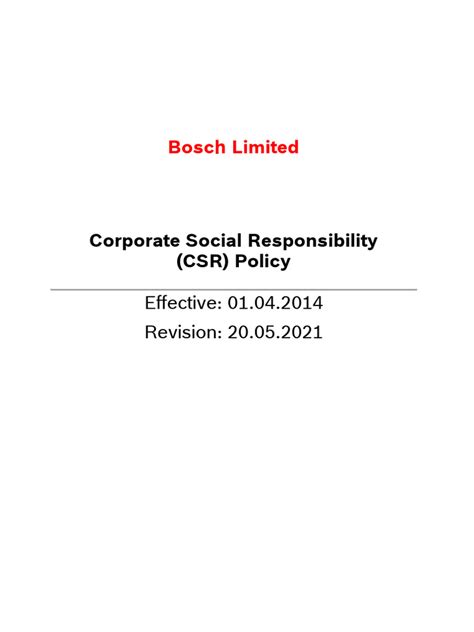 Csr Policy Pdf