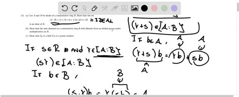 solved prove that the commutative ring zn is a field if and