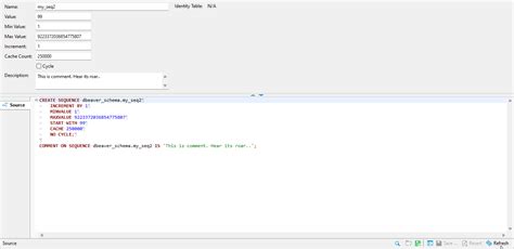 Sequence DDL Is Not Refreshed With A Corresponding Button Issue Dbeaver Dbeaver GitHub