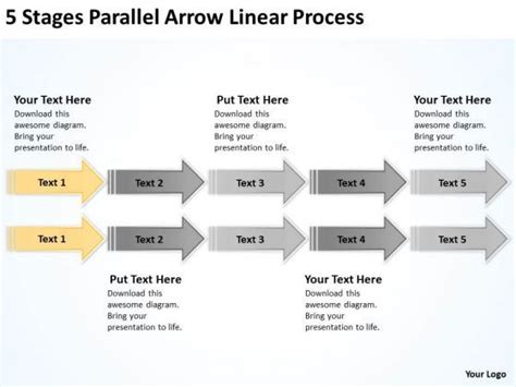 Flowchart Parallel Process Linear Powerpoint Templates Backgrounds For Slides