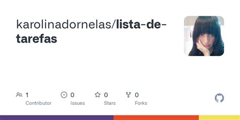Lista De Tarefasindexhtml At Main · Karolinadornelaslista De Tarefas