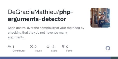 Ashutosh Nayal On Linkedin Github Degraciamathieuphp Arguments Detector Keep Control Over The