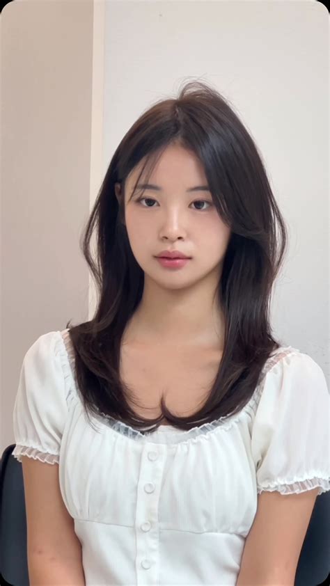 도산공원미용실 디오브도산강동옥 레이어드컷 중단발레이어드컷 둥근 얼굴형 고객님 단점을 최소화 하며 이목구비를 뚜렷하게 만들어 주는 중단발스타일 ☘️ 두상 얼굴형에