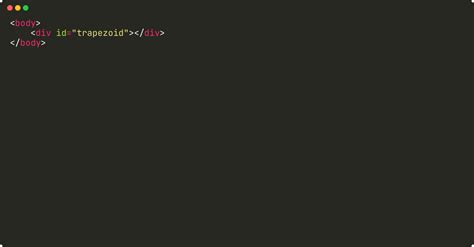 Как нарисовать трапецию в Css