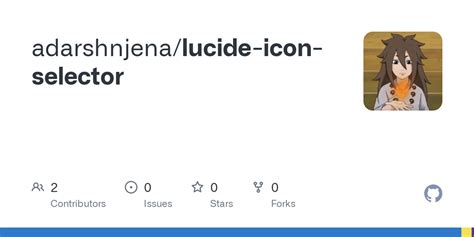 GitHub Adarshnjena Lucide Icon Selector