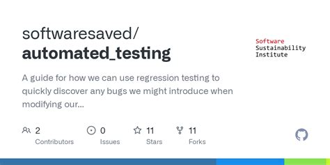 Github Softwaresaved Automated Testing A Guide For How We Can Use Regression Testing To