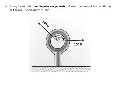 Solved 4 Using The Method Of Rectangular Components Chegg Com