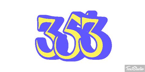 353 Number Animated  Logo Designs