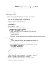 Cs Programming Assignment Unit Docx Cs Programming Assignment Unit Import Java