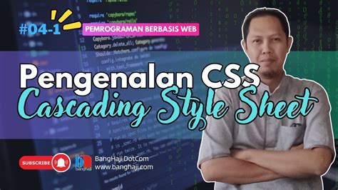 Web 041 Pengantar Tentang Css Cascading Style Sheet Youtube