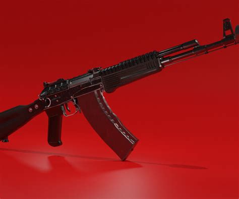 Artstation Tkb 0111 Soviet Rifle High Poly Model Game Assets