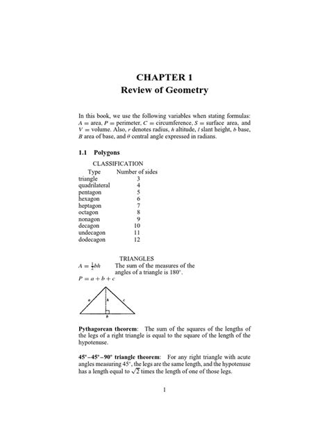 Pdf Review Of Geometry Dokumen Tips