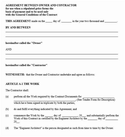 Legal Binding Contract Template